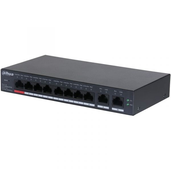 Switch PoE Cloud Management 8 + 2 porturi Dahua CS4010-8ET-110