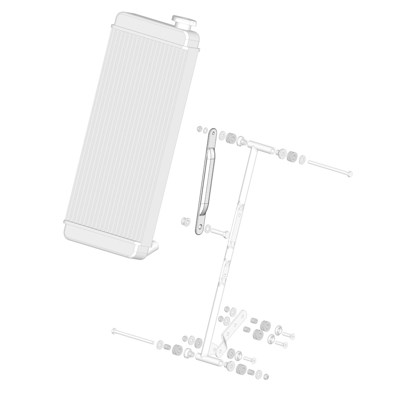 Tony radiator support