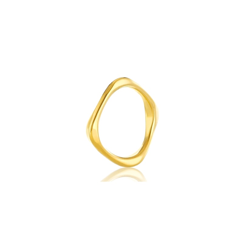 Inel placat cu aur Golden