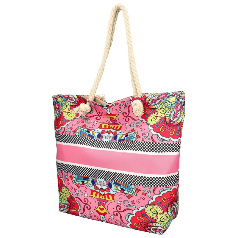 Geanta de plaja Mandala - roz