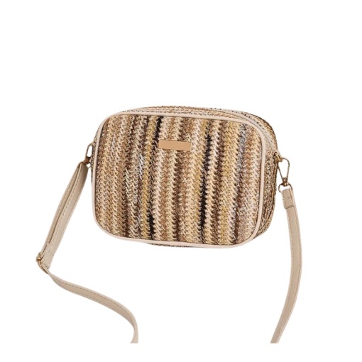 Geanta crossbody din rafie Stripes