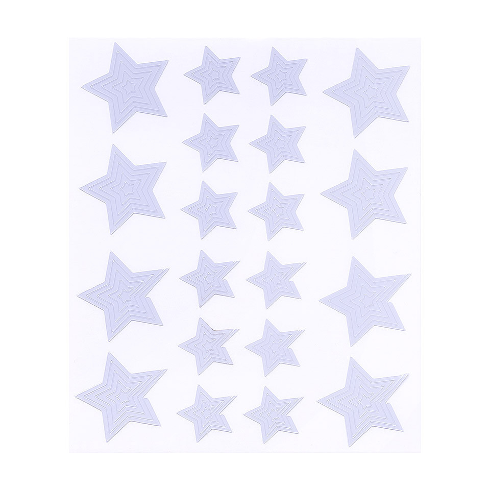 Sticker Sablon Nail Art SensoPRO Milano, Stars Shapes
