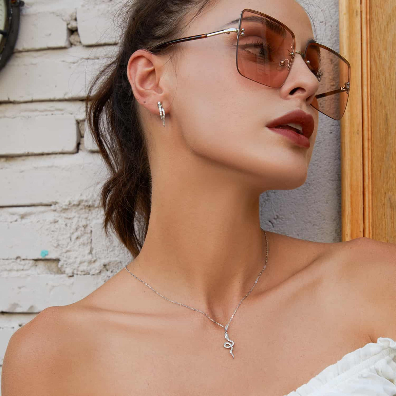 Lantisor Din Argint --- Snake --- Arg380M