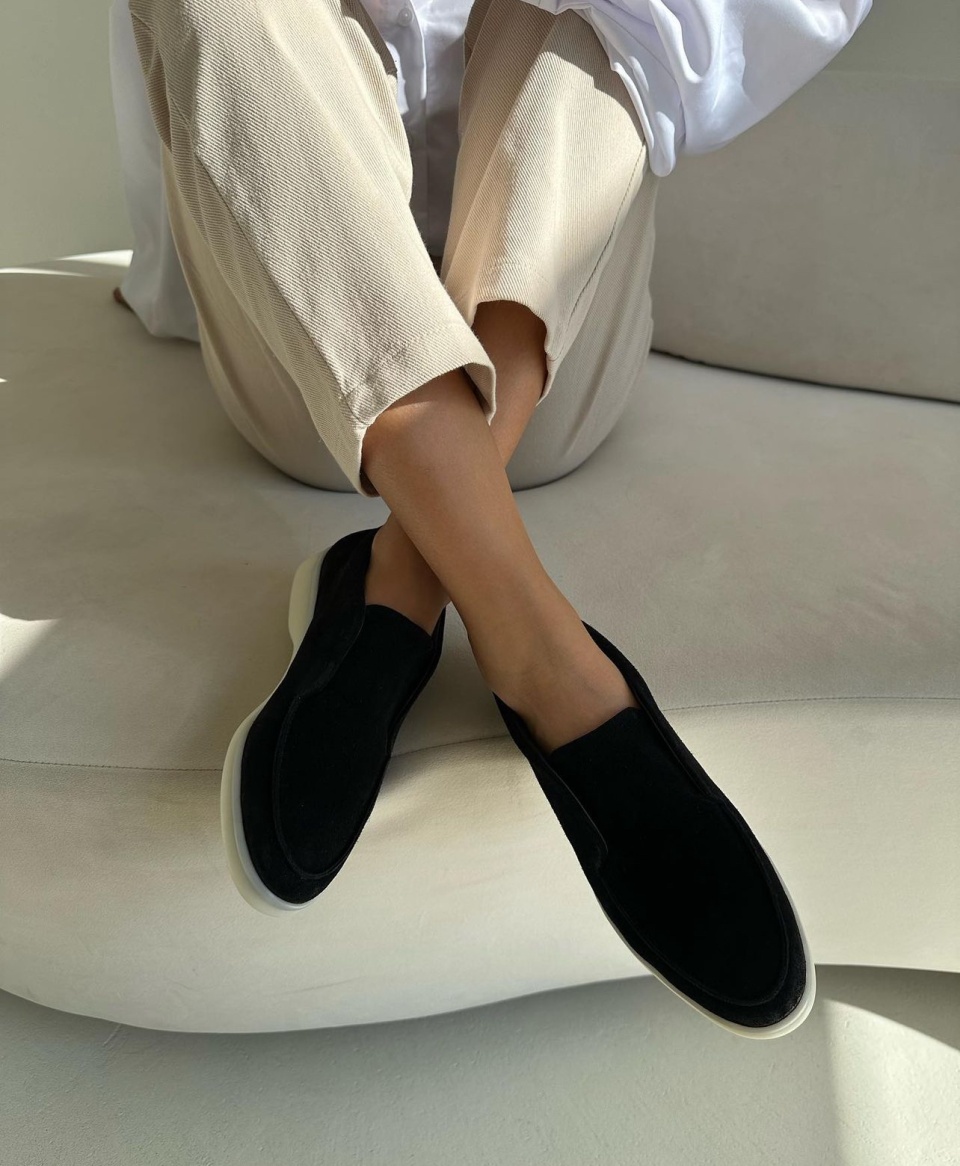 Ghetute primavara Lara S piele intoarsa Negru