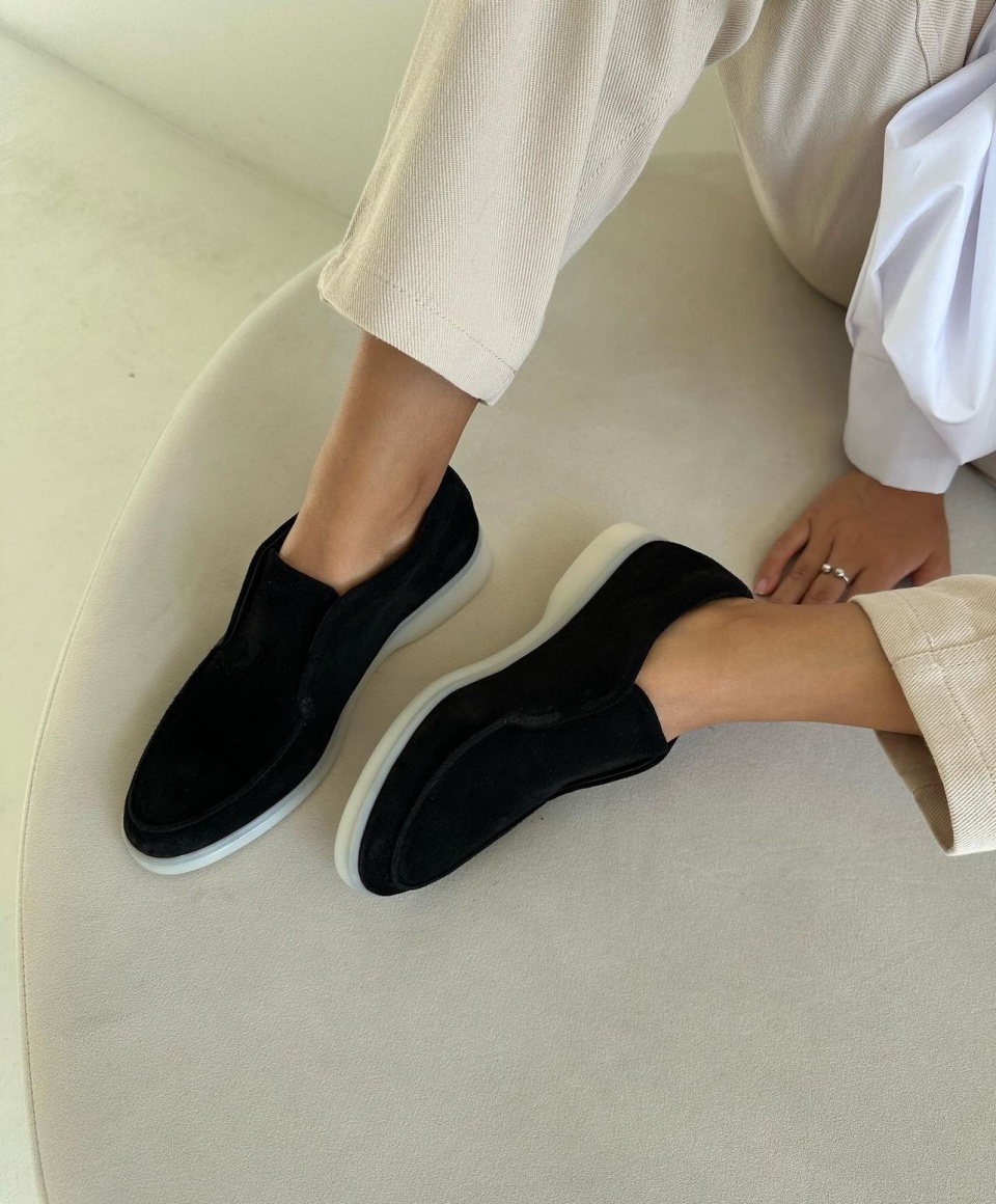 Ghetute primavara Lara S piele intoarsa Negru