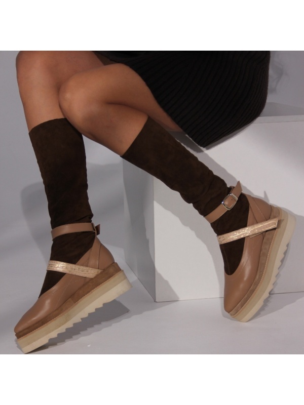 Cizme cu platforma stretch Meloni
