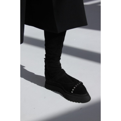 Cizme Adezzo lungi stretch piele naturala
