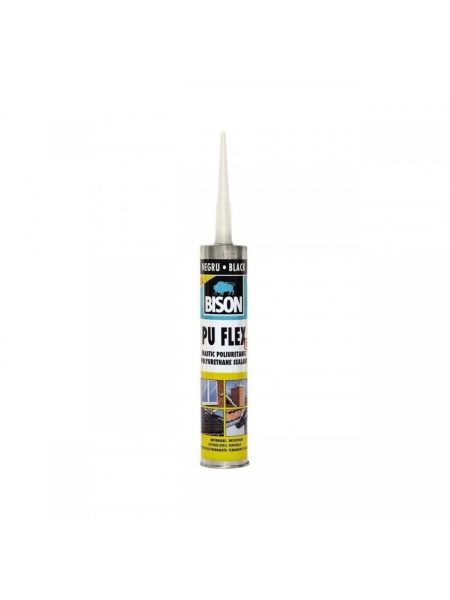 Mastic Poliuretanic Bison PU Flex Negru, 300ml - Elastic