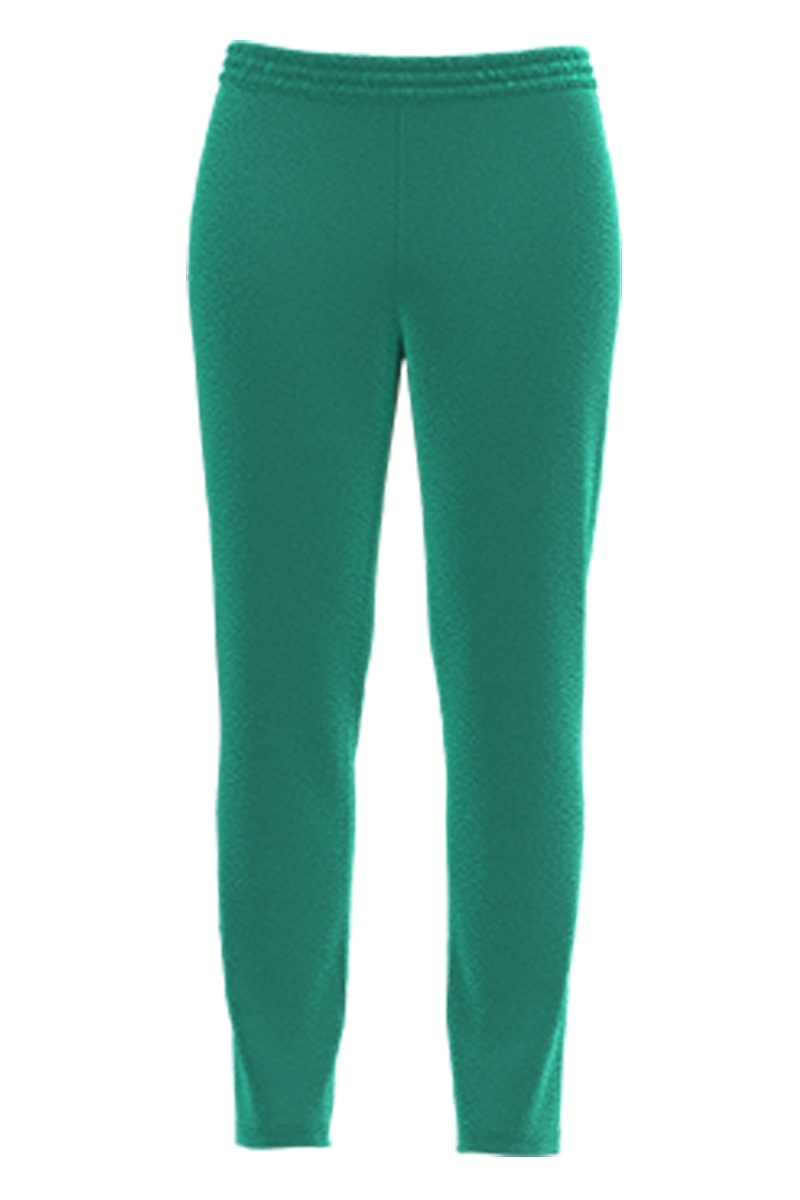 Pantaloni verzi din catifea cu buzunare