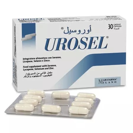 Urosel 30 capsule – suport urinar si reproducator barbati | Mar Farma