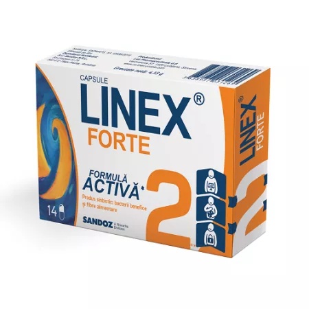 Linex Forte 14 capsule Sandoz – probiotic pentru digestie