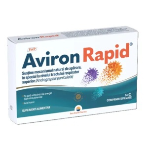 Aviron Rapid, 24 comprimate, Sun Wave Pharma – Sustinere imunitate si ...