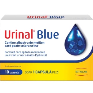 Urinal Blue – 10 Capsule pentru Tractul Urinar, cu Merisor si Splinuta ...