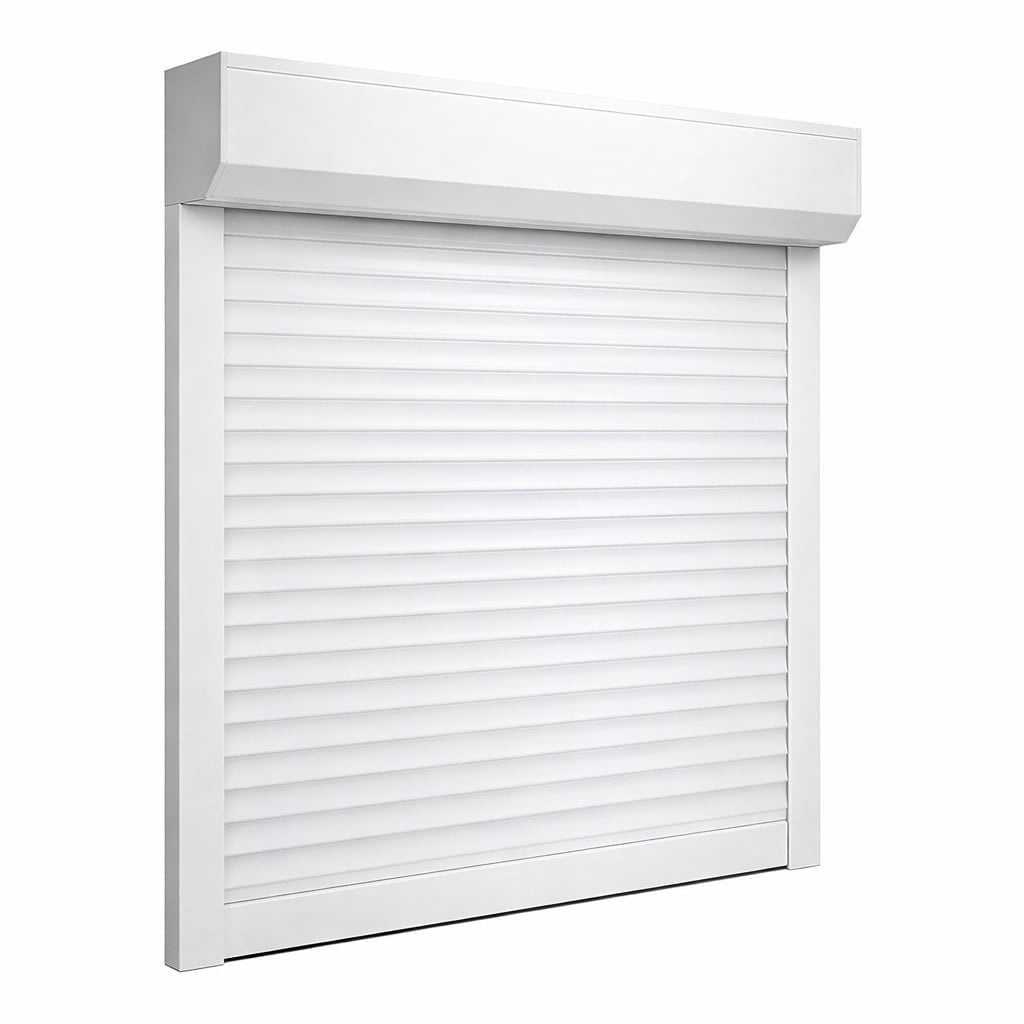 Rulou Aluminiu 100x60cm – Alb RAL 9016, aplicată pe ramă, casetă ...