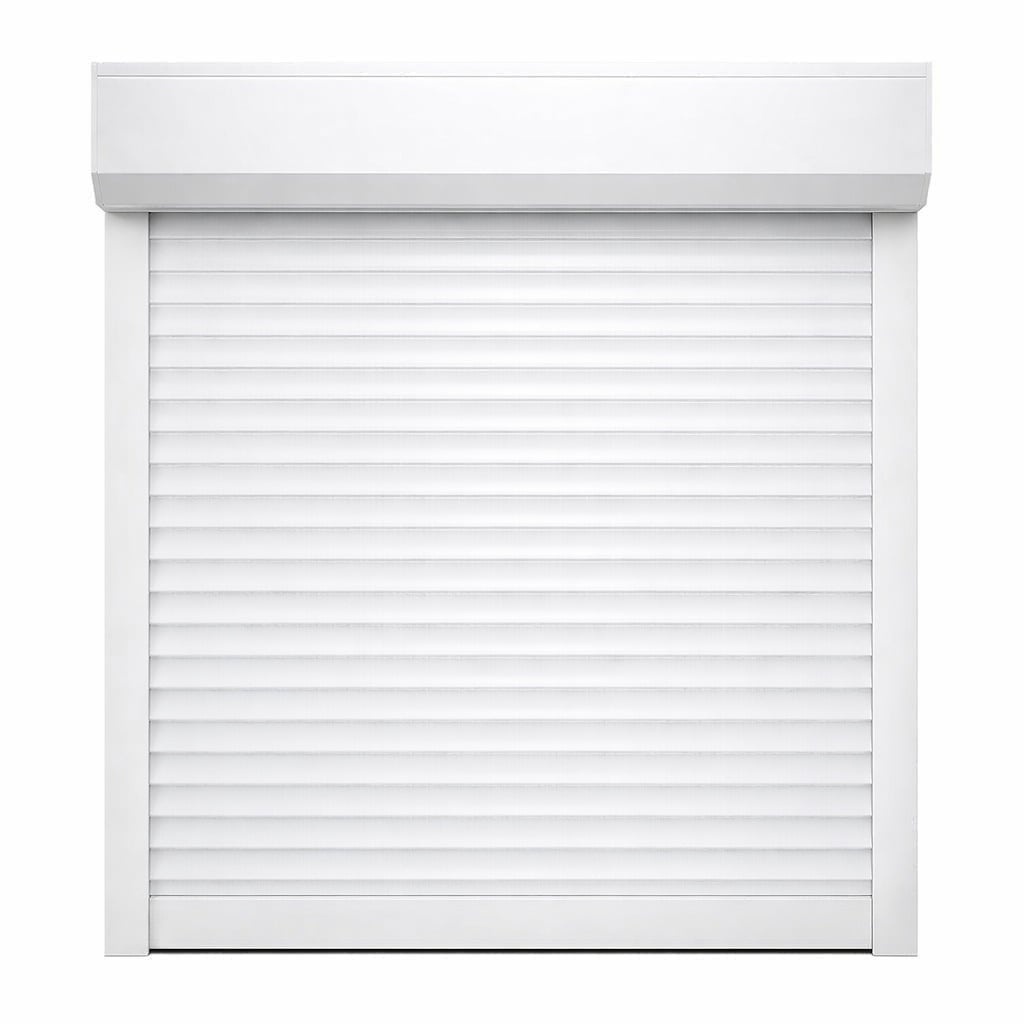 Rulou Aluminiu 210x200cm – Alb RAL 9016, aplicată pe ramă, casetă ...