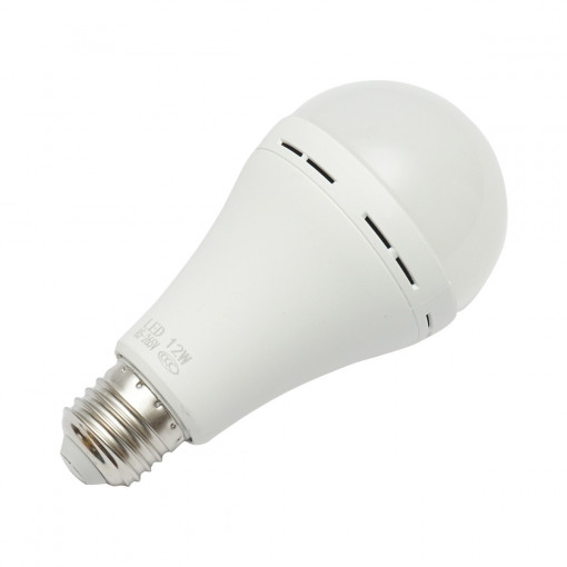 Bec LED, 12W, 220V emergenta, cu sistem de avarie si baterie ...