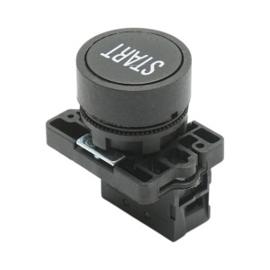 Buton comanda START negru cu revenire 1NO, 400V/10A, LAY5 Breckner ...
