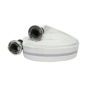 Furtun pompieri/irigatii din PVC 2 toll, lungime 20m cu racorduri ...