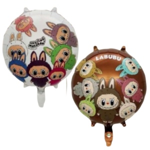 Set 10x Balon folie Labubu – 45x45 cm, cu 2 fețe ,En-gros