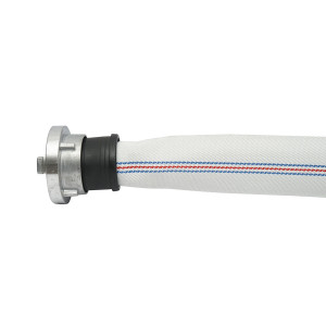 Furtun pompieri/irigatii din PVC 2 toll, lungime 20m cu racorduri ...