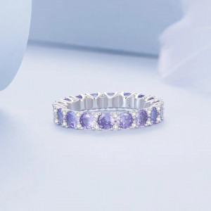 Inel Argint cu Zirconiu Mov - ARG407G