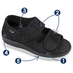 Sandale medicale calapod lat femei barbati OrtoMed 513-T44