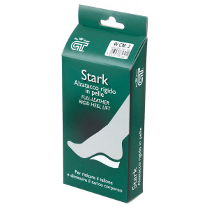 Talonete inaltatoare rigide, 2 cm, piele naturala, GT Stark