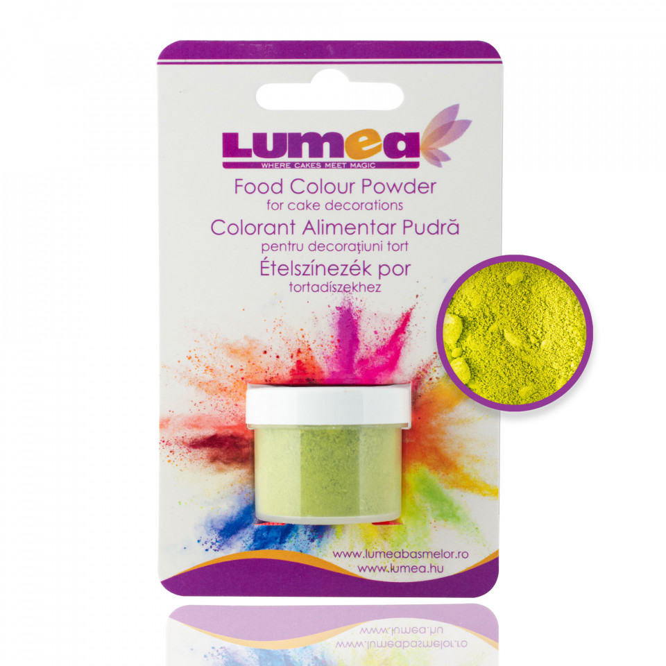 Colorant alimentar gel Verde efect Neon, 30g - Lumea