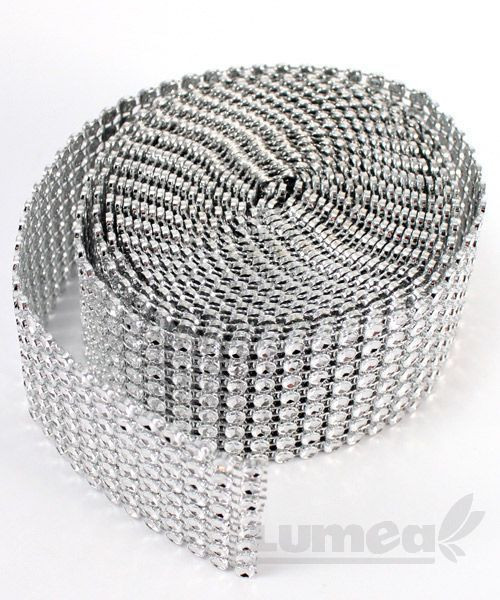 Banda cu Model Stras Argintiu