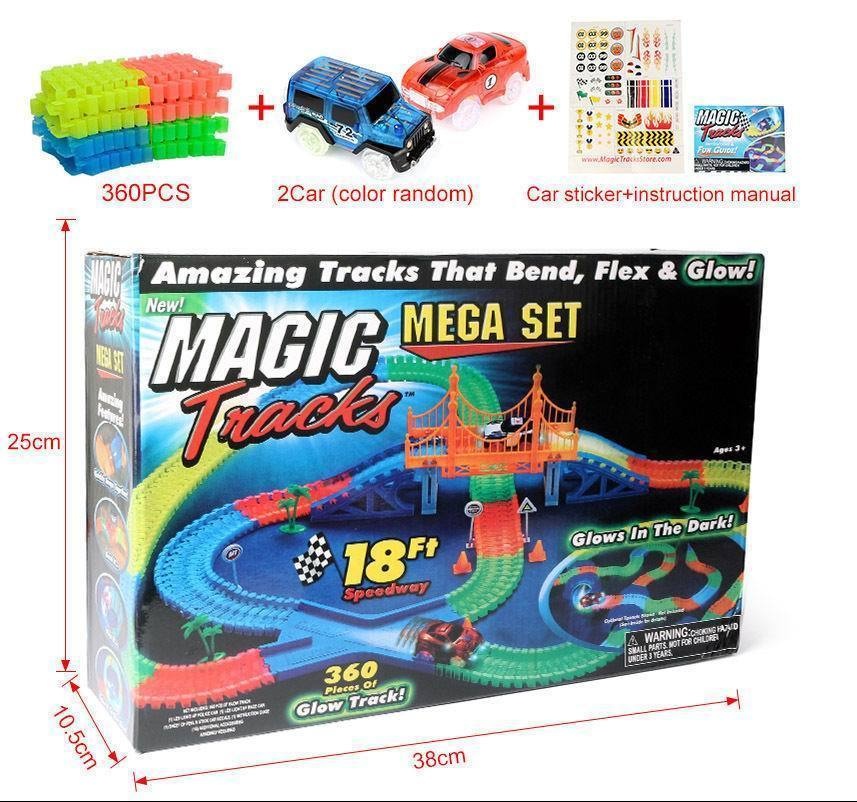 Pista luminoasa Magic Tracks 360 piese magic tracks - pista de curse ...