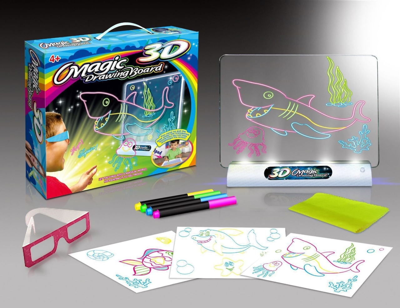 Tabla magica de desenat cu desene 3D Magic Drawing Board