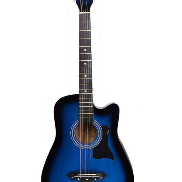 Chitara clasica din lemn 95 cm, Cutaway Country Blue, Deluxe Edition