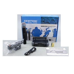 Set 2 Microfoane profesionale Wireless cu receiver inclus Semtoni PGX88