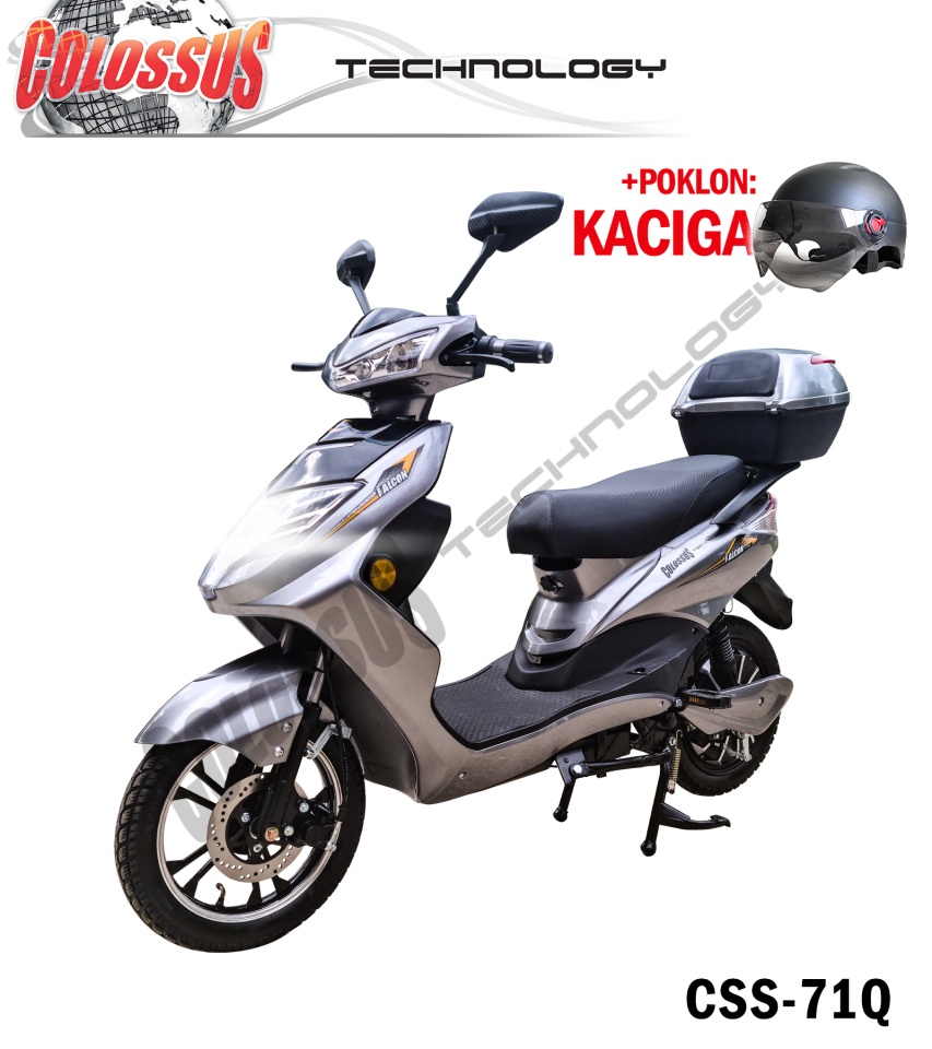 COLOSSUS Električni bicikl FALCON CSS-71Q SIVI