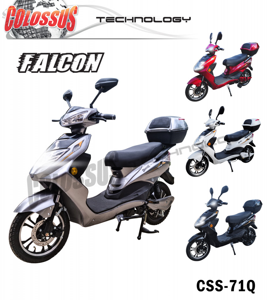 COLOSSUS Električni bicikl FALCON CSS-71Q SIVI