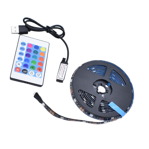 BANDA LED USB 2 M COLOR RGB ALIMENTARE USB BL 5050