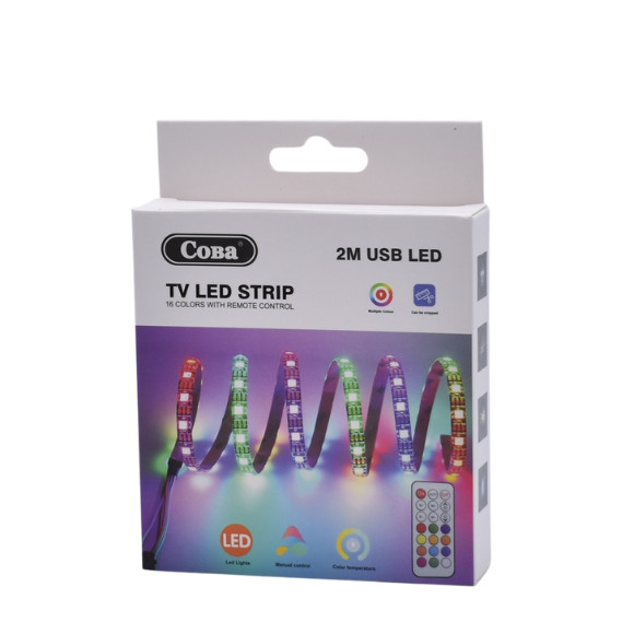 BANDA LED USB 2 M COLOR RGB ALIMENTARE USB BL 5050