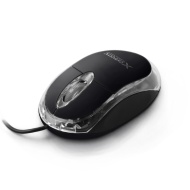 MOUSE CU FIR CAMILLE 3D NEGRU XM 102 K