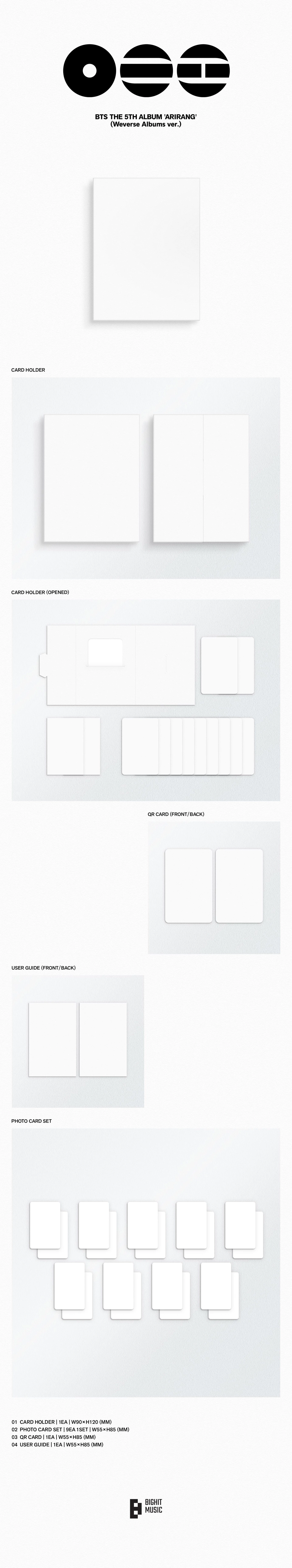 (POB) BTS - ARIRANG (Weverse Albums Ver.) Music Plant POB