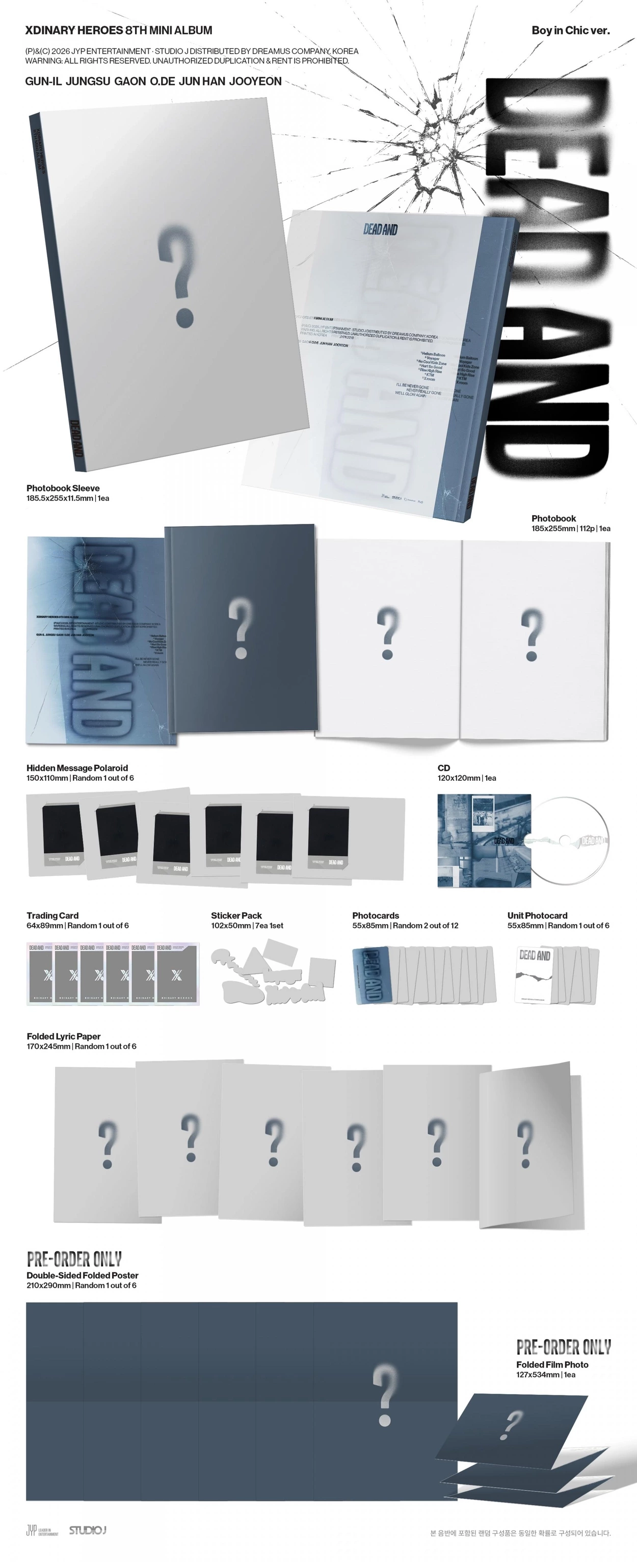 (POB) (17/04) Xdinary Heroes - Dead And (Photobook Ver.) Hello Live ...