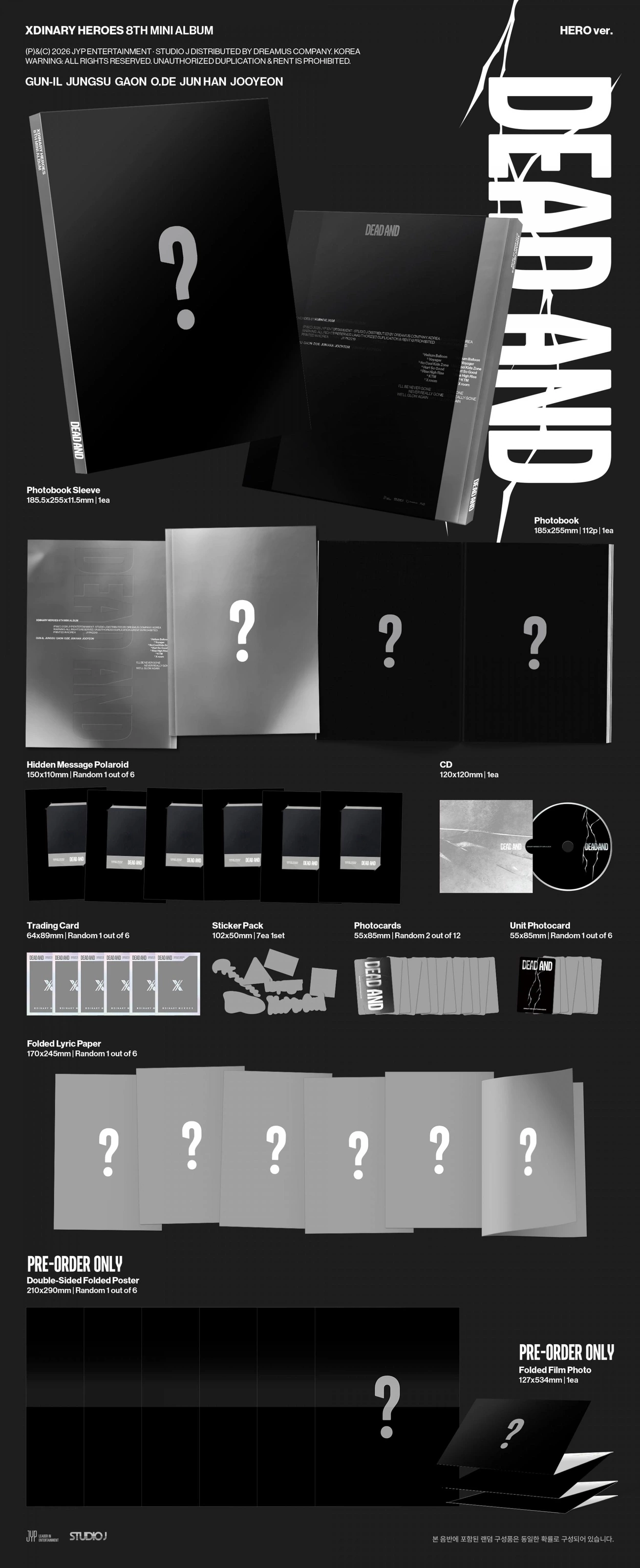 (POB) (17/04) Xdinary Heroes - Dead And (Photobook Ver.) Hello Live ...