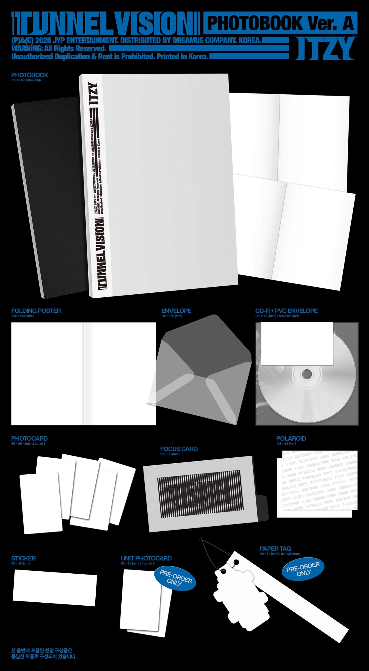 (FREE POB) (10/11) ITZY - Tunnel Vision (Photobook Ver.) FREE Sound Wave Photocard