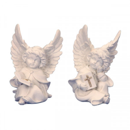 Ingeras cu carte si cruciulita 12 cm