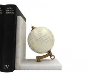 Suport opritor de carti marmura - Globe BookEnd