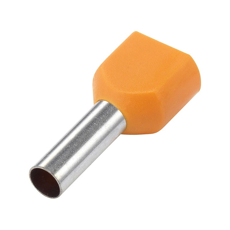 Set 100 bucati pini terminali dubli izolati, E-LOCKS, tip TE4012 ...