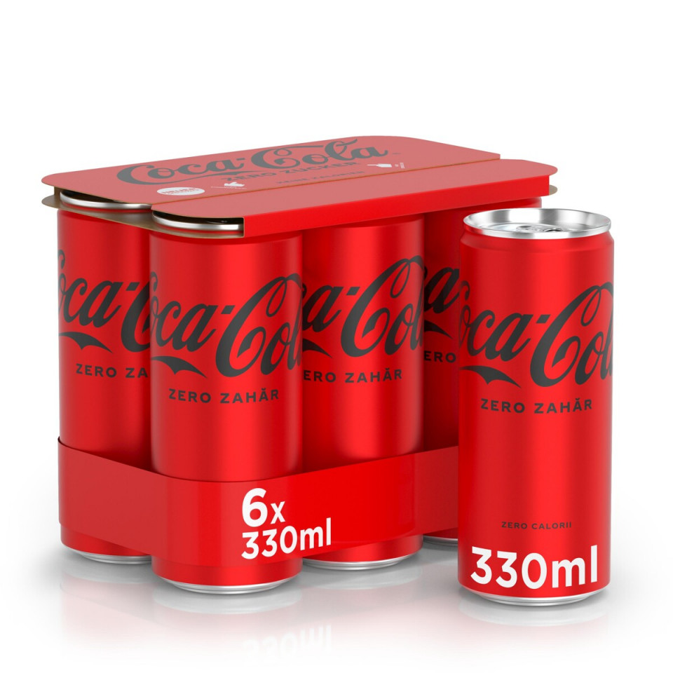Coca-Cola Bautura Carbogazoasa Zero Zahar 0.33L 6/bax