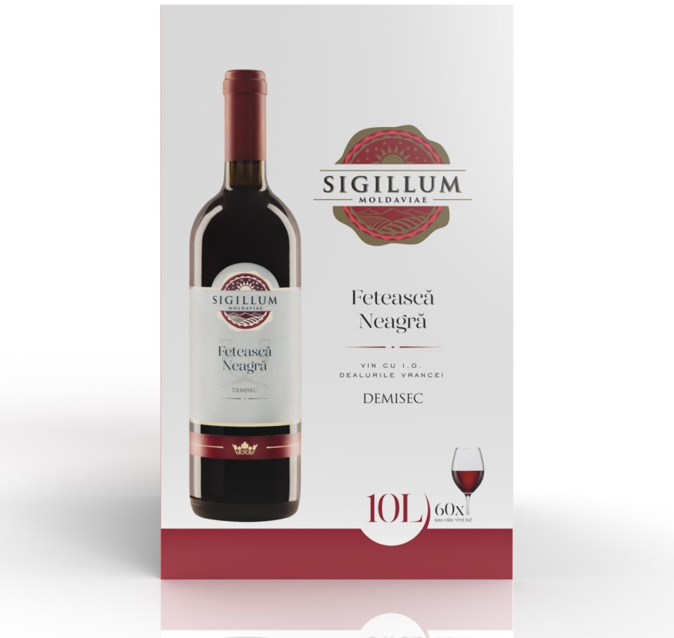 Sigillum Moldaviae, Feteasca Neagra, Demisec, 13%, Bag In Box 10L