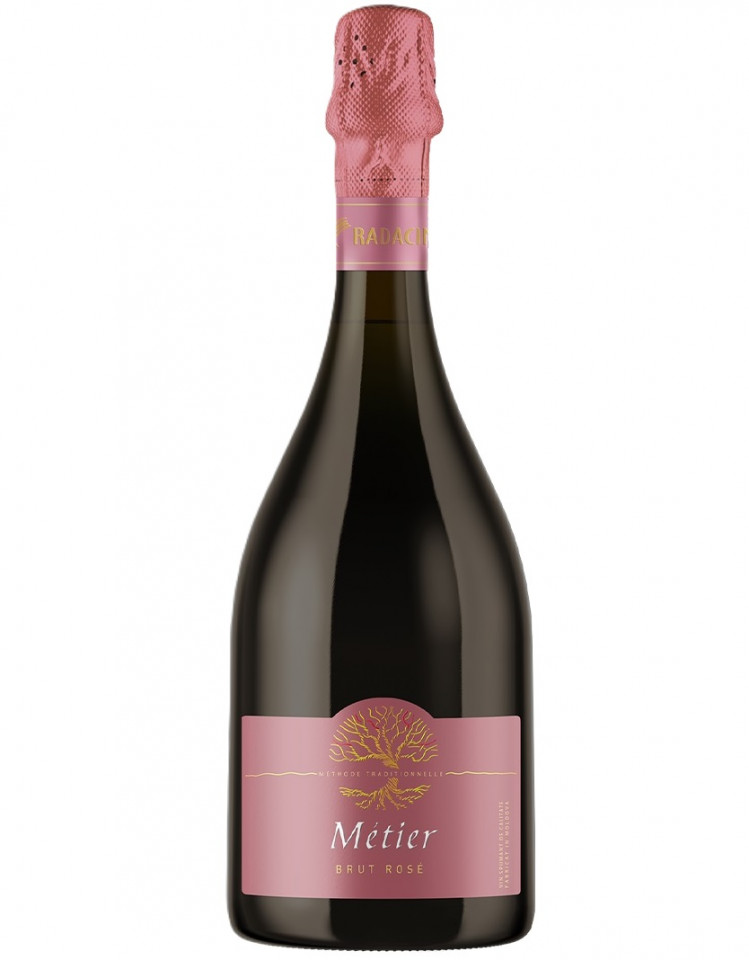 Radacini Spumant Metier Brut Rose Metoda Traditionala 0.75L