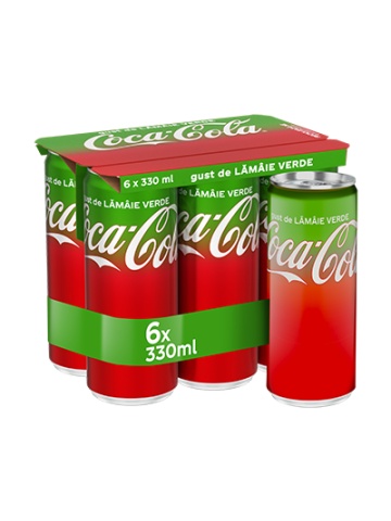 Coca-Cola Lamaie Verde, Doza, 6 X 0.33L, Bax