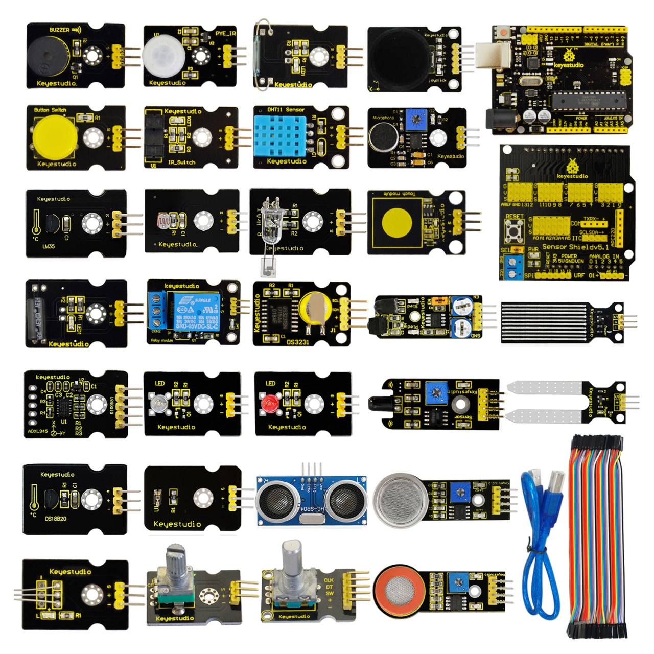 Комплект сензори за Arduino с Arduino Uno R3